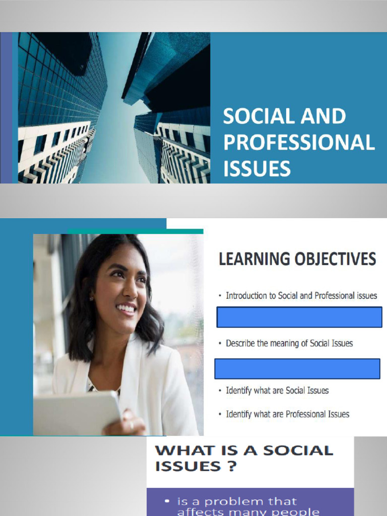 Lesson-1_Social-and-Professional-Issues | PDF | Morality | Liberal Arts ...