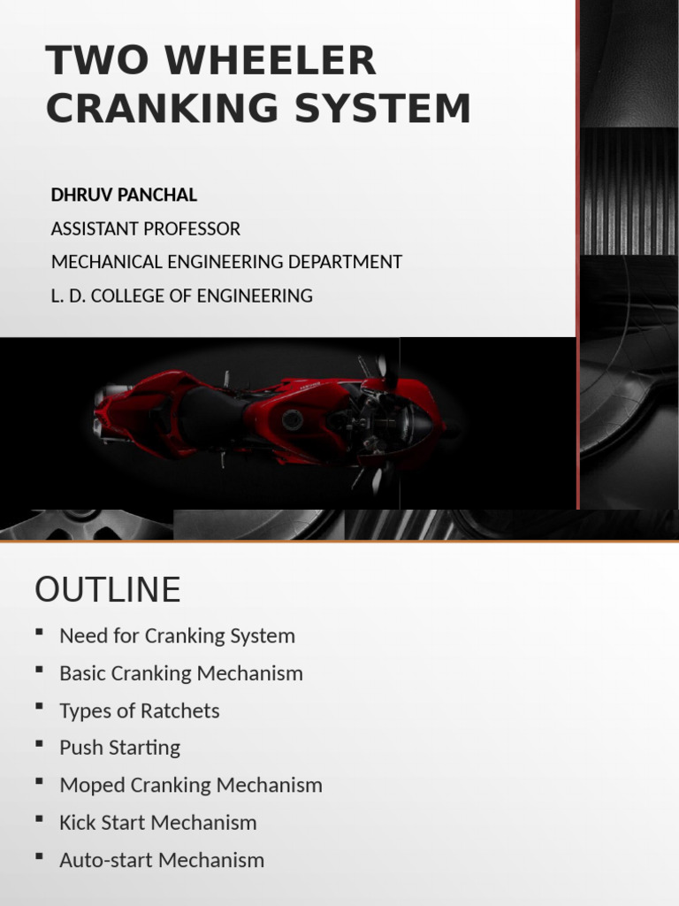 Engine Cranking System | PDF