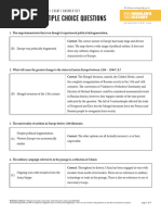 AP World History MCQ Practice Questions | PDF