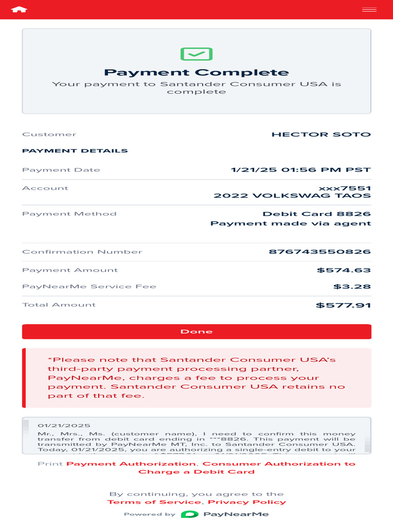 Payment Confirmation | PDF