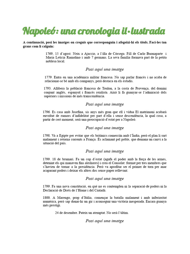Aniol Crous Sales - Napoleó - Una Cronologia Il Lustrada | PDF