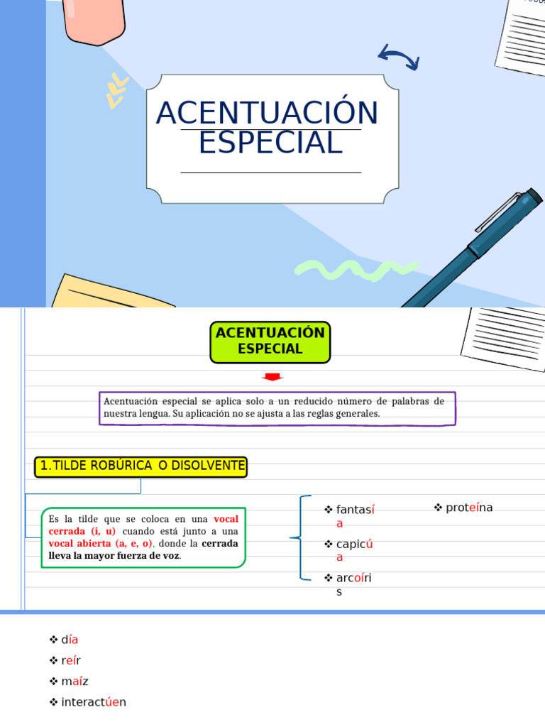 Acentuacion Especial 2025 | PDF | Pronombre | Adjetivo