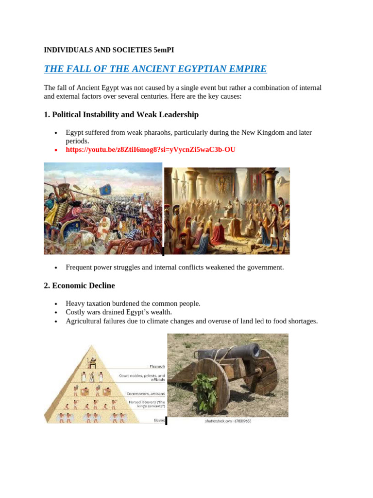 FALL OF THE ANCIENT EGYPT EMPIRE 5empi | PDF