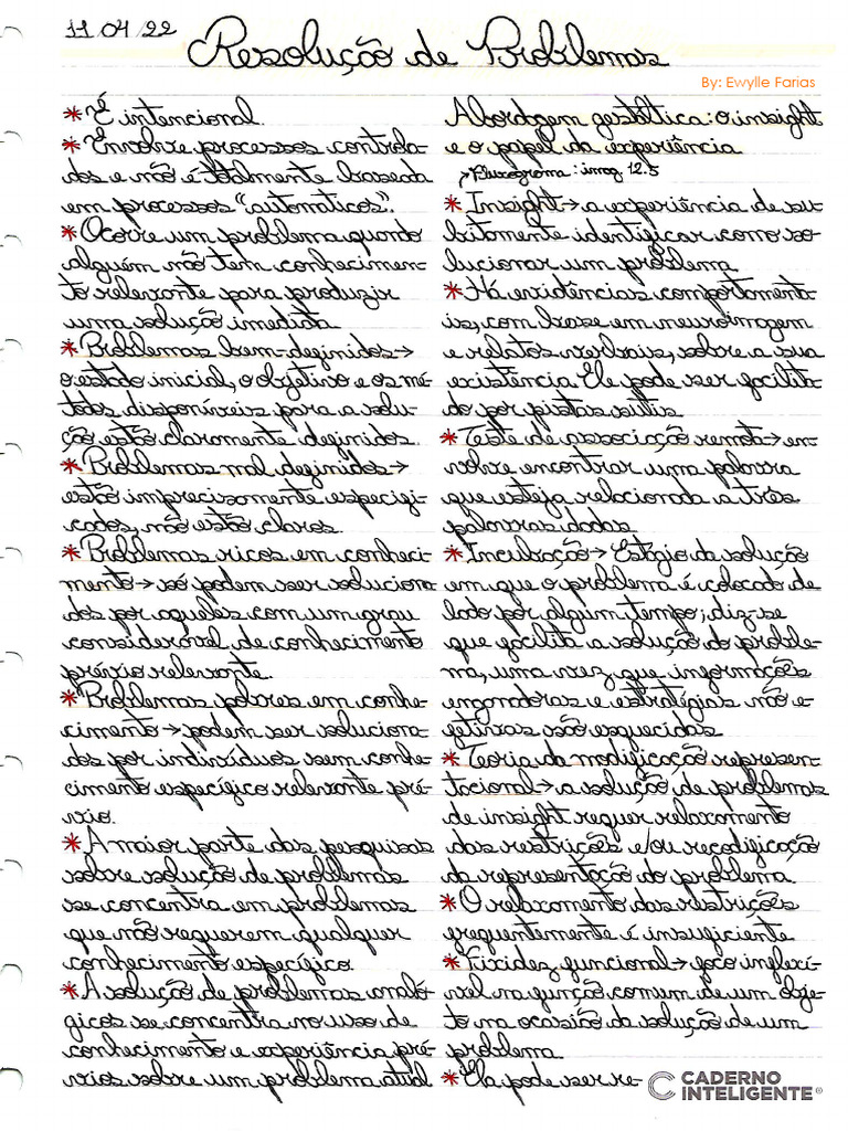 Resumo - Resolução de Problemas (RRT) | PDF