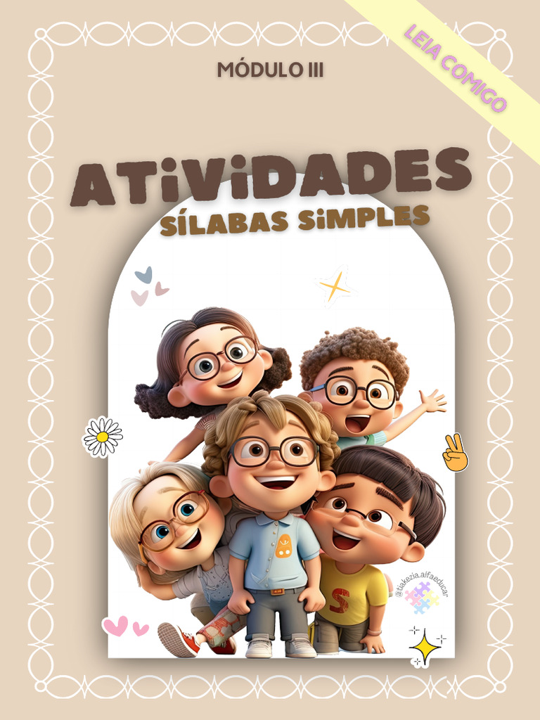 04 Atividades Silabas Simples Mod III | PDF