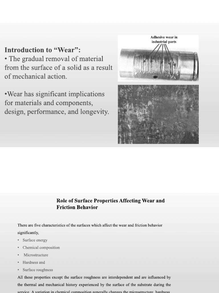 Study Materials-Wear | PDF