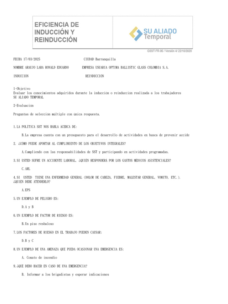 Inducción en SST para Optima Ballistic Glass | PDF | Peatonal