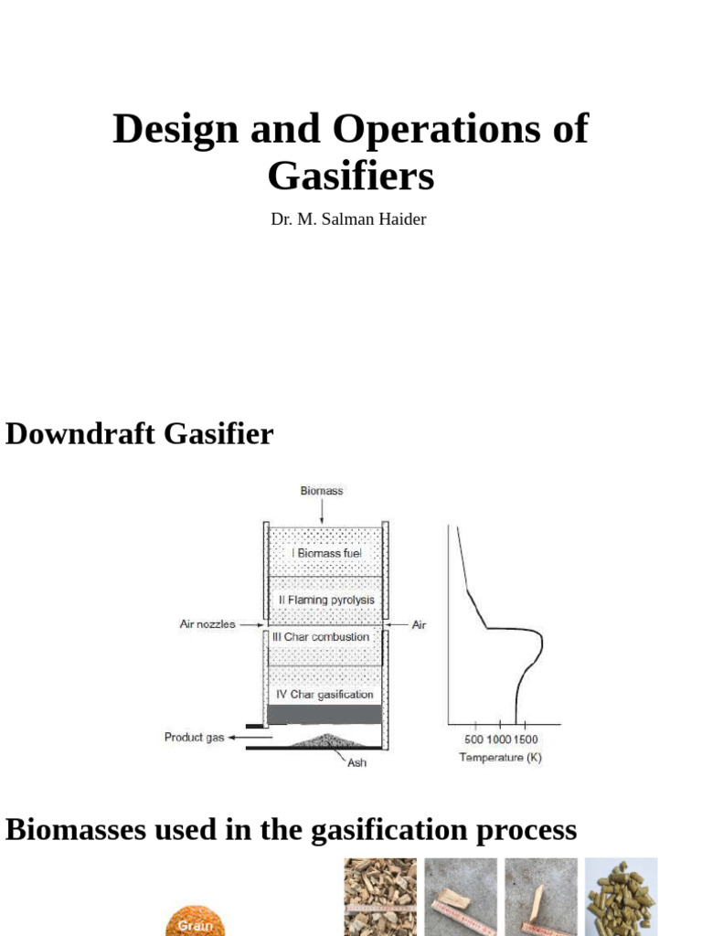 Downdraft Gasifier Design & Modeling | PDF