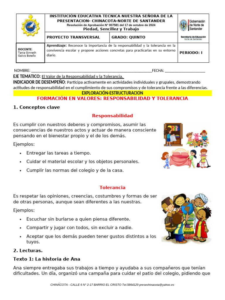 Guia Responsabilidad y Tolerancia | PDF | Tolerancia