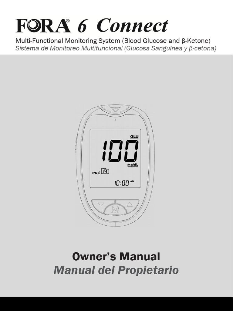 FORA 6 Connect User Manual | PDF | Bluetooth | Medical Specialties