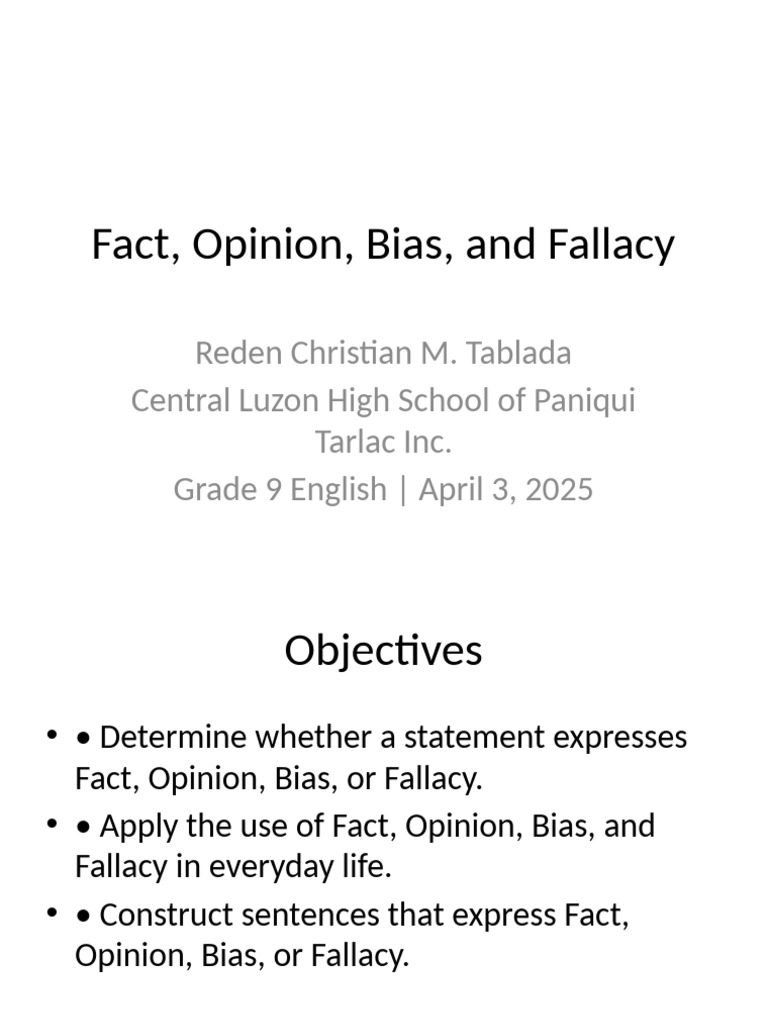 Enhanced Demo Teaching Presentation | PDF | Bias | Truth