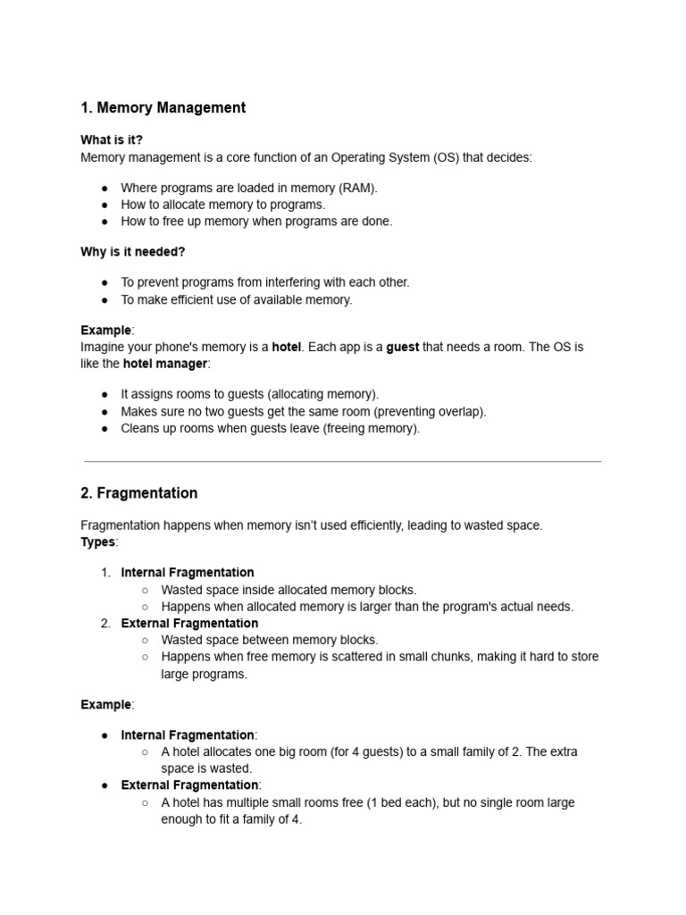 Internal vs External Fragmentation Explained | PDF | Computer Data ...