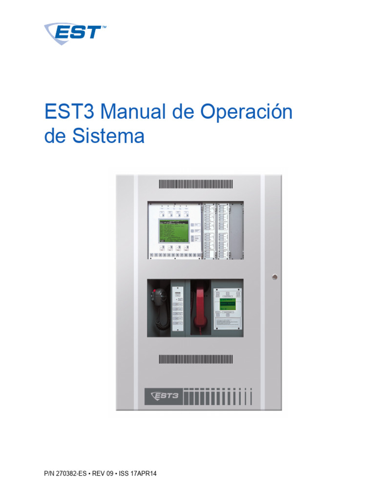 Manual EST3 Operación y Funciones | PDF | Contraseña | Telecomunicaciones
