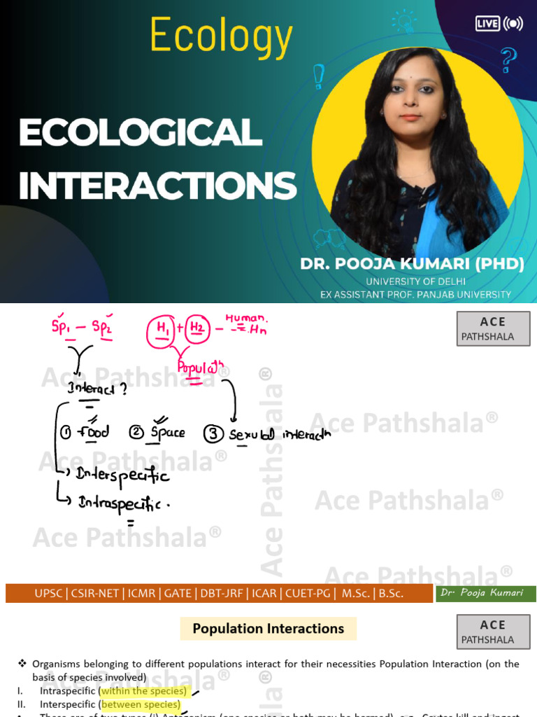 Ecological Interactions | PDF | Biological Concepts | Biogeography