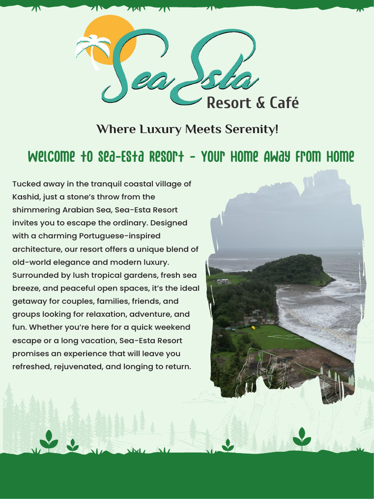 Sea-Esta Resort: Luxury at Kashid Beach | PDF | Resort | Restaurants