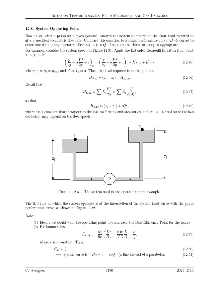 Pumps OperatingPoint Reading | PDF | Pump | Fluid Dynamics