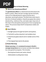 Greenhouse Effect | PDF