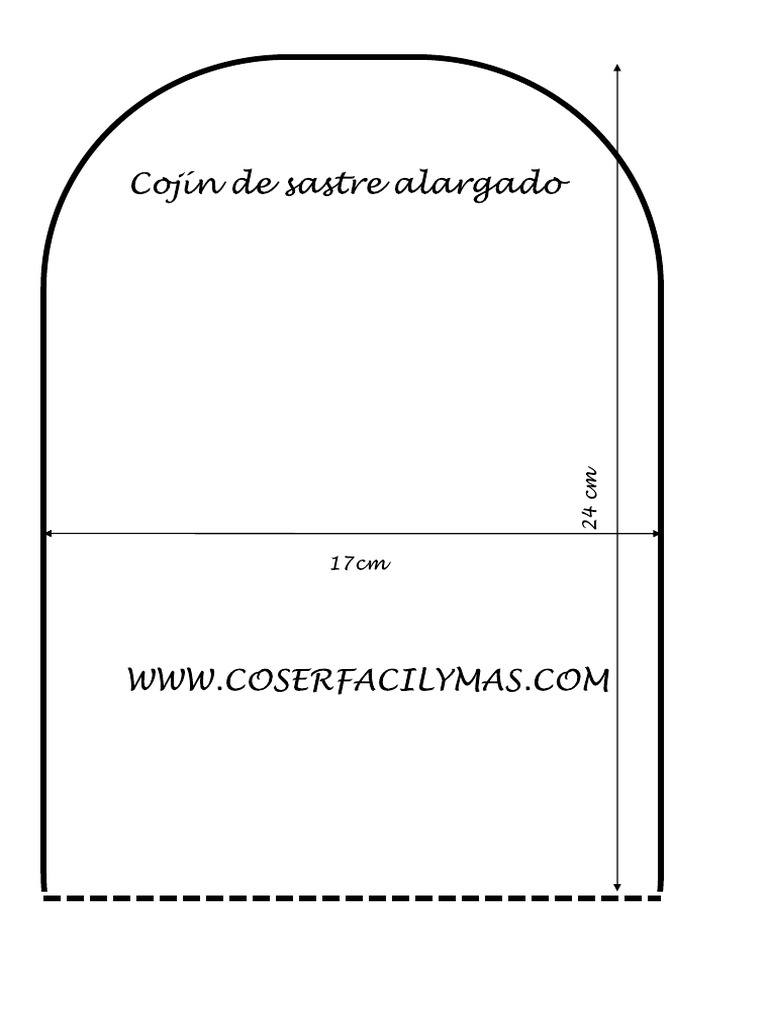 Cojín de Sastre Alargado | PDF