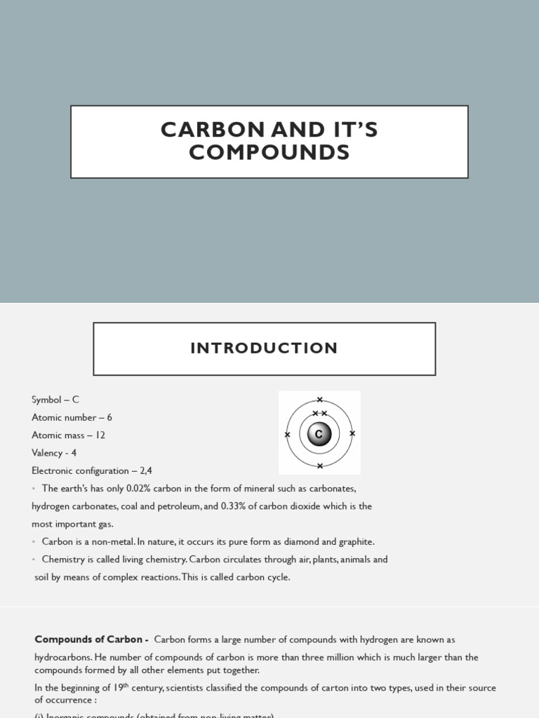 Carbon Compounds and Covalent Bonds Explained | PDF | Organic Compounds ...