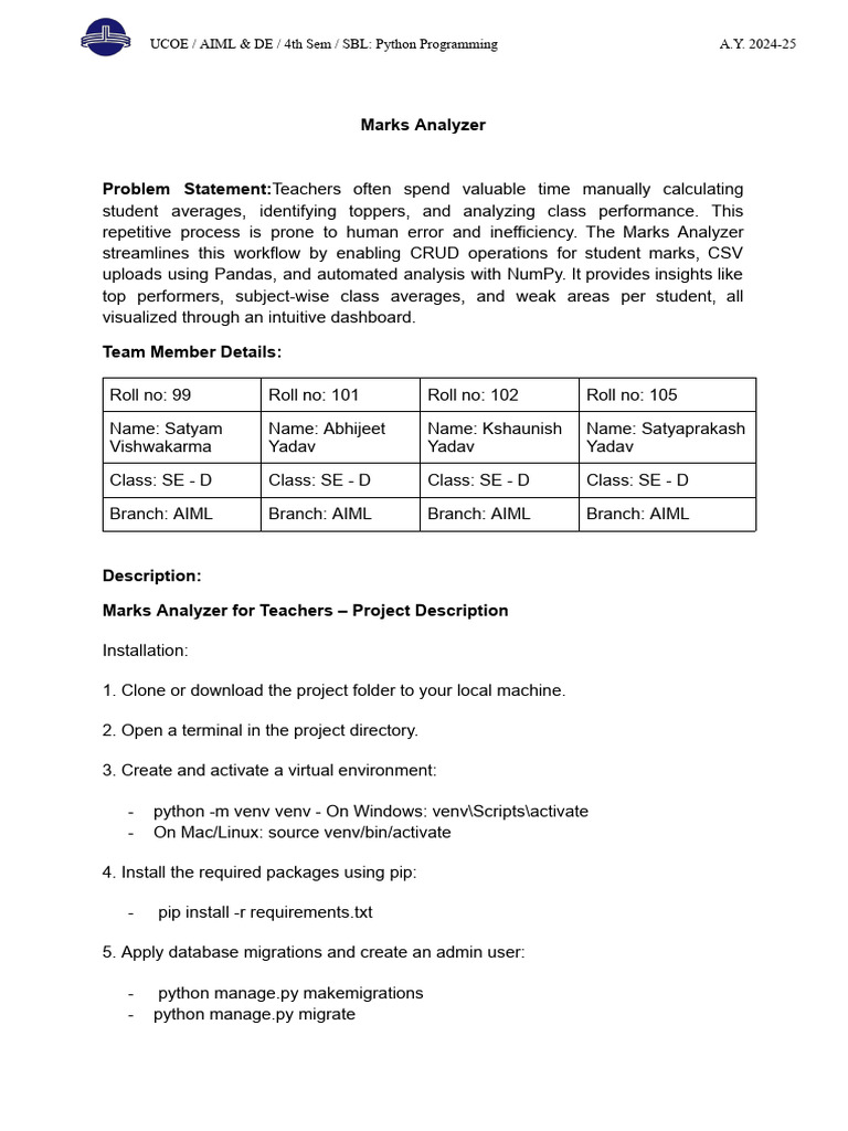 SBL Python Programming Mini Project Sample | PDF | Python (Programming Language) | Databases