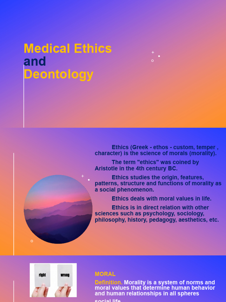 Medical Ethics and Deontology Overview | PDF | Bioethics | Informed Consent