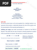 Second Order Reaction Kinetics Explained | PDF | Reaction Rate ...