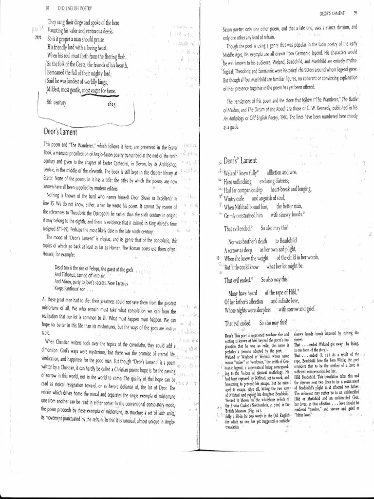 Lament: C. W. An | PDF | Poetry | Writing