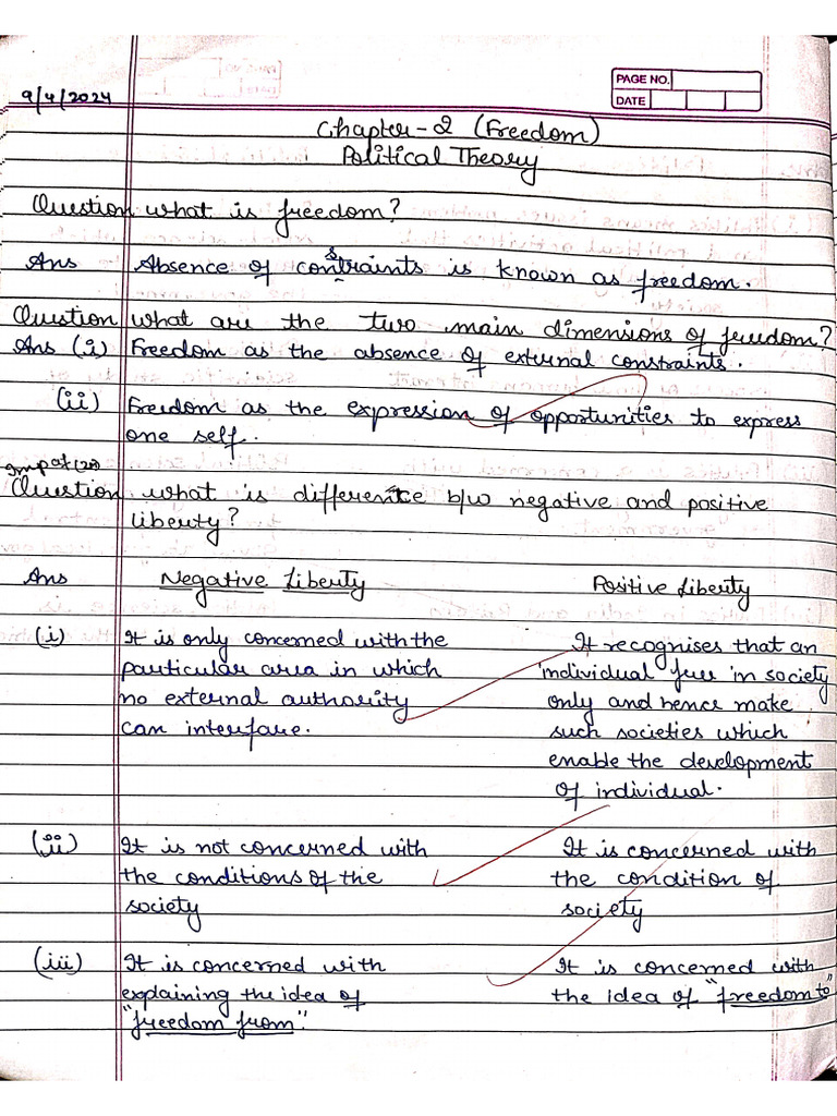 Chapter 2 Freedom (Political Theory) | PDF