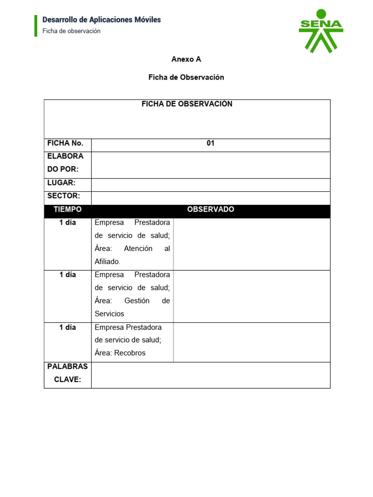 Ficha de Observacion | PDF | Business