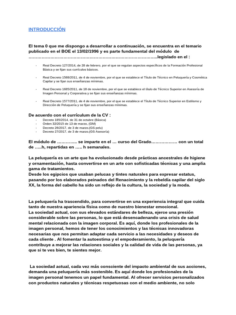 Introduccion Temas | PDF | Plan de estudios | Sustentabilidad