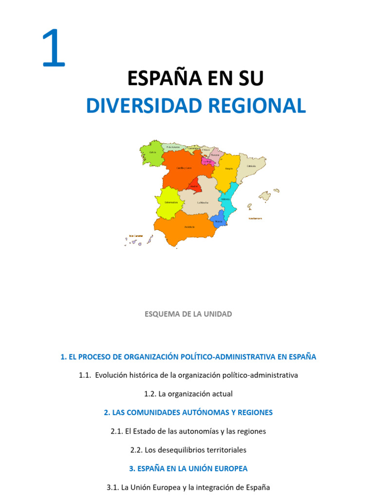 Tema 1 Geo | PDF | España | Unión Europea