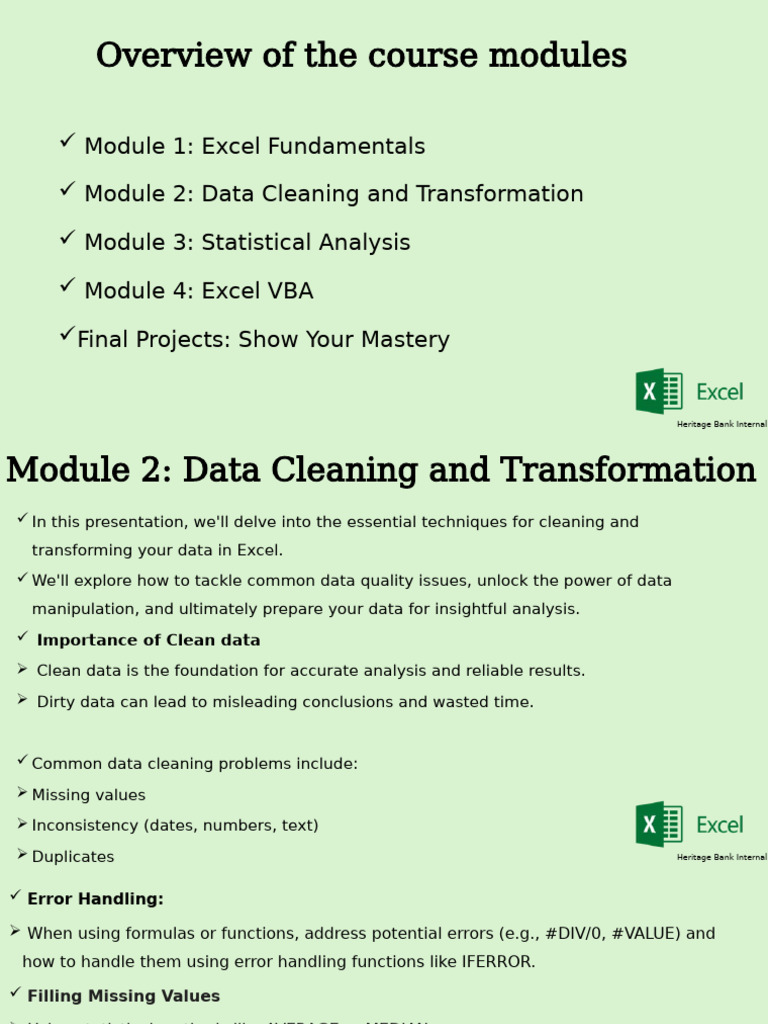 Excel Bootcamp Week2 | PDF