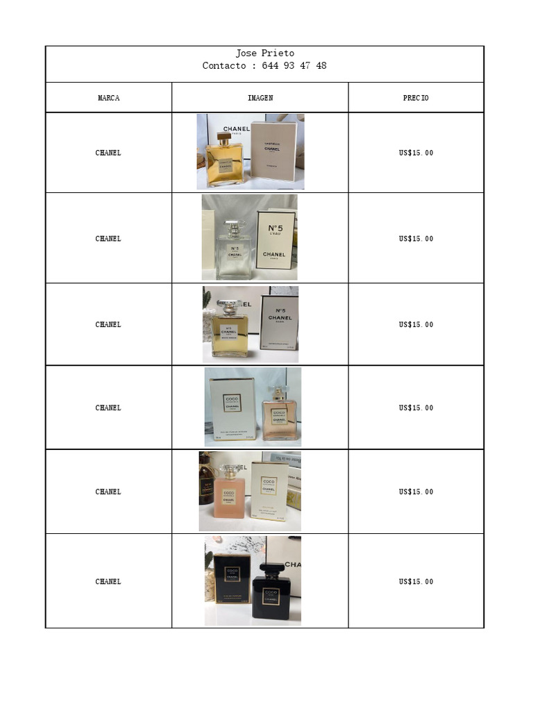 2024 Brand Perfume List New | PDF | Fashion Accessories | Brand