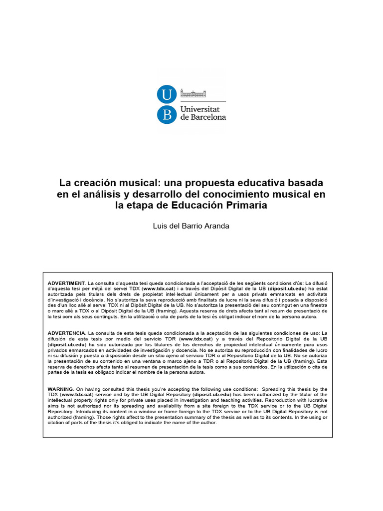 Creación Musical para Primaria | PDF | Evaluación | Aprendizaje