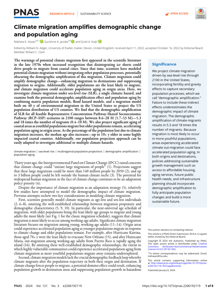 Hauer, Mathew E. (2024) Climate Migration Amplifies Demographic Change ...