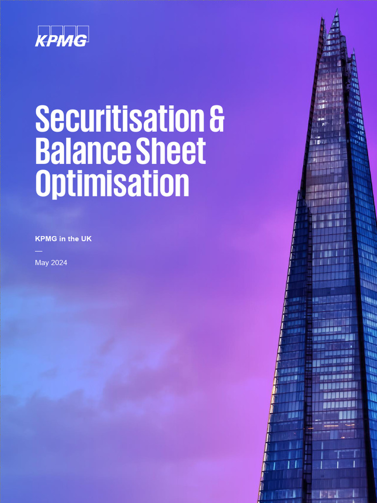 Securitisation in Balance Sheet Optimisation | PDF | Securitization | Banks