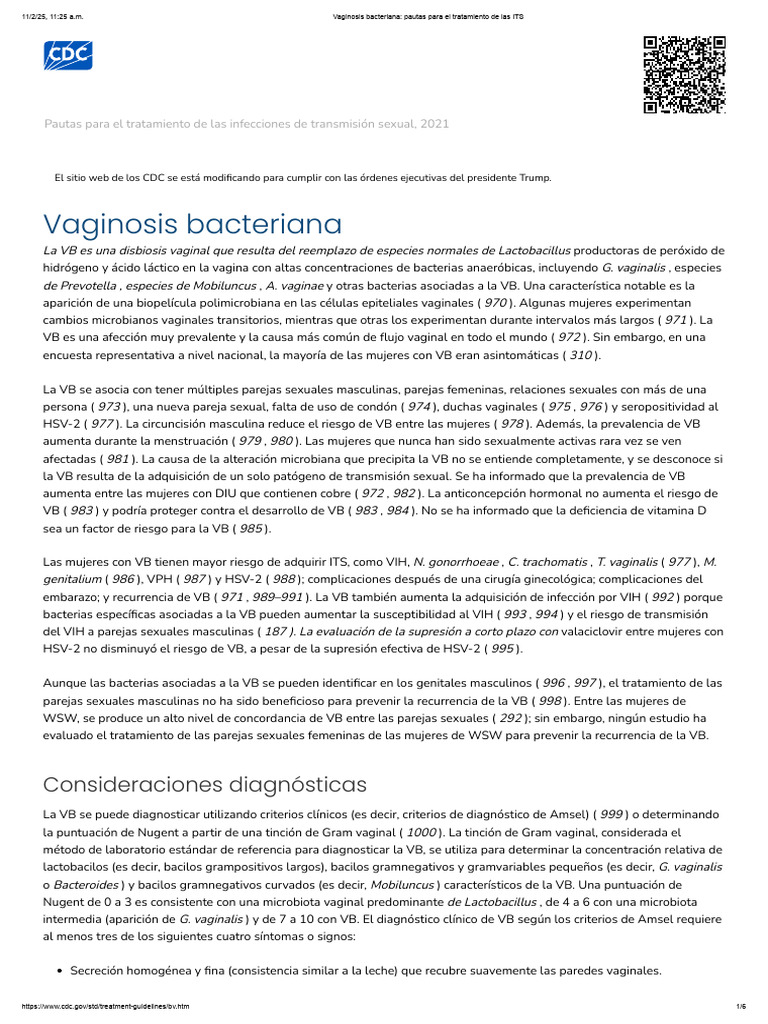 Tratamiento de Vaginosis Bacteriana 2021 | PDF | Parto prematuro ...