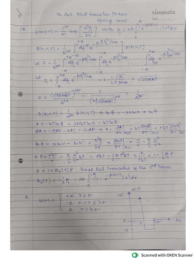 Mid Sem Solution [CL260] | PDF