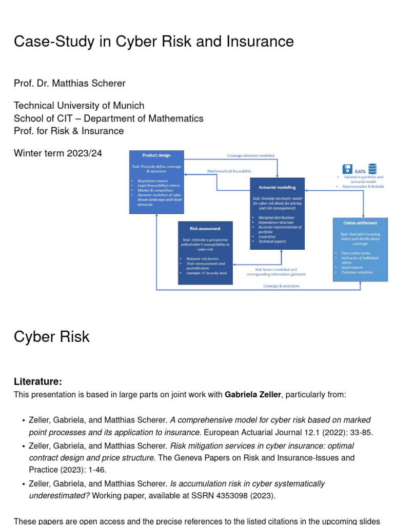 Cyber CaseStudy IM1 WS2324 | PDF | Risk | Computer Security