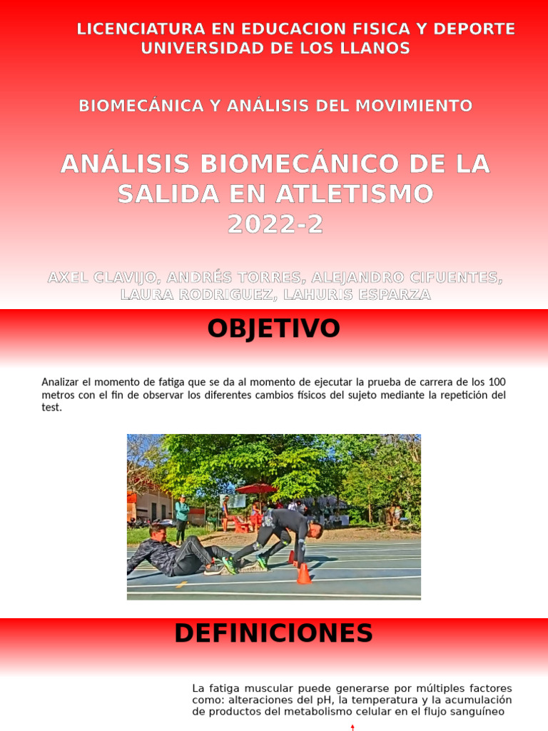 Analisis de La Salida en Atletismo | PDF | Velocidad | Aceleración