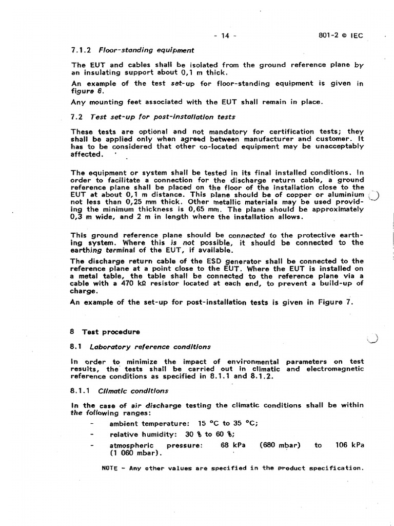 IEC 801-2 Part5 | PDF