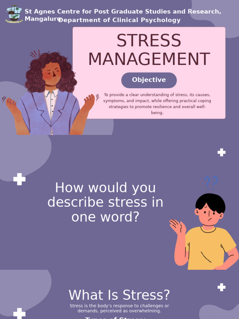 Stress Management Presentation | PDF | Stress (Biology) | Anxiety