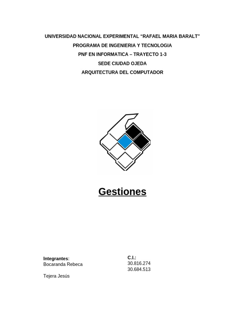 Gestiones 2 | PDF | Proceso (Computación) | Sistema operativo