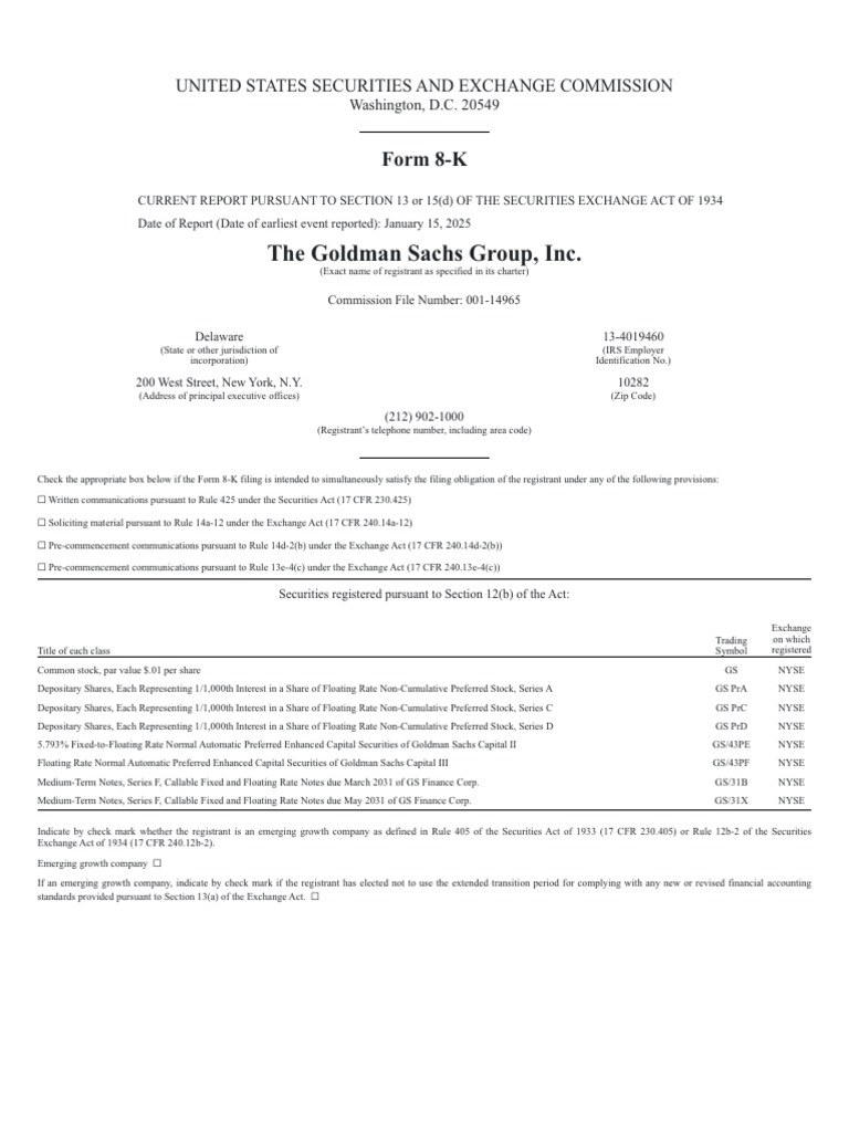 8k-01-15-24 | PDF | Investment Banking | Revenue