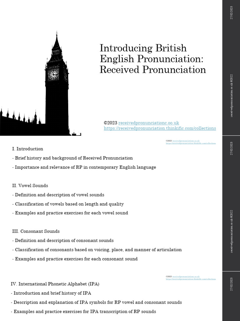 2023 02 Received Pronunciation Ebook V01 | PDF | English Language | Vowel