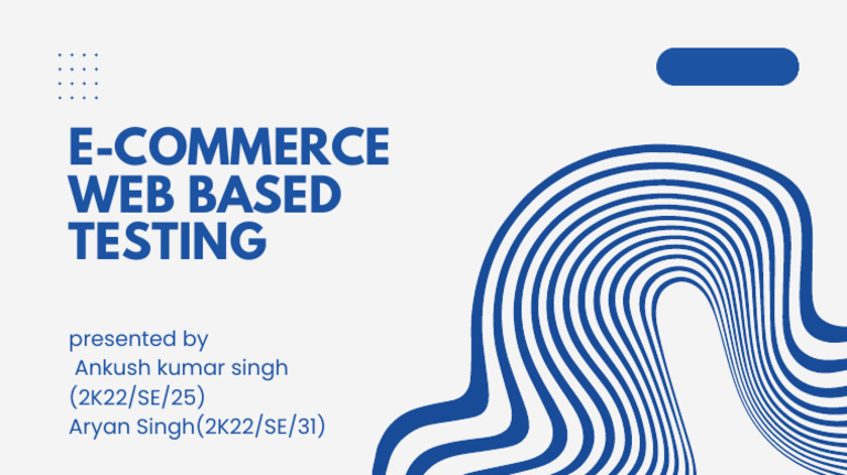 E-Commerce Web Based Testing | PDF