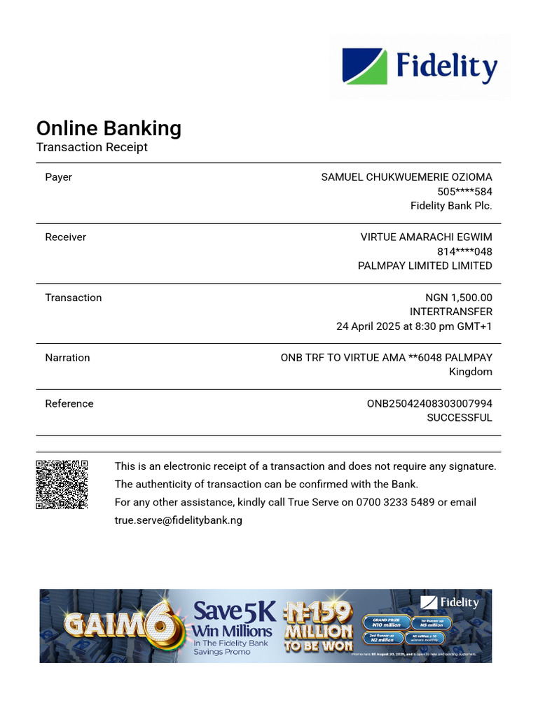 Transaction Receipt 1 | PDF