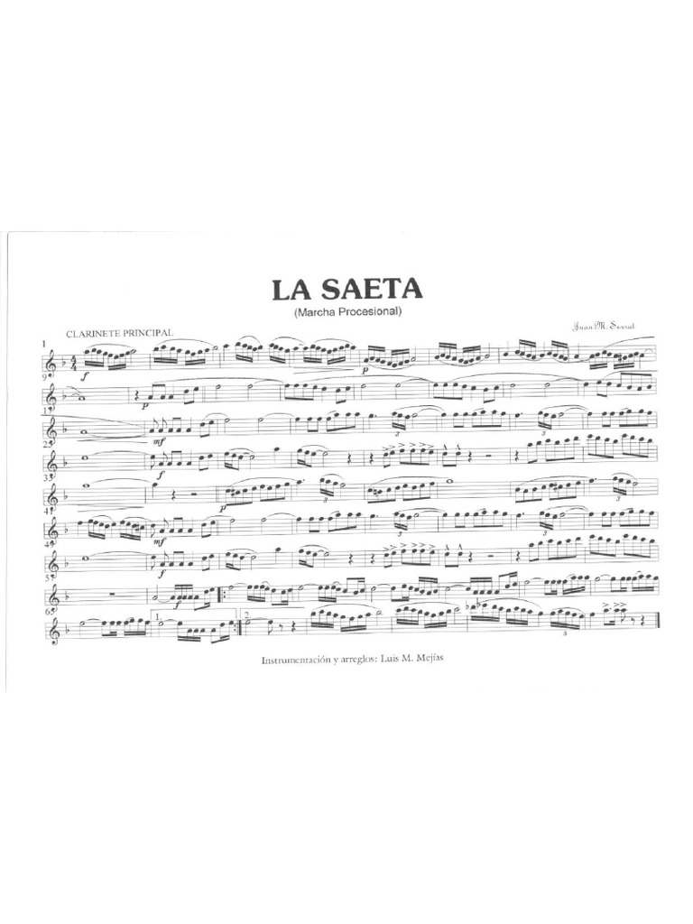 La Saeta - Luis Mejías. | PDF