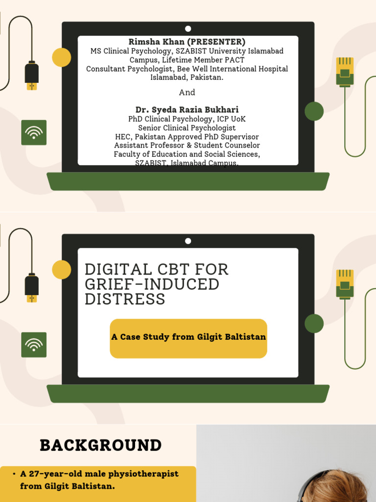 Digital CBT for Grief_Rimsha Khan | PDF | Cognitive Behavioral Therapy | Major Depressive Disorder