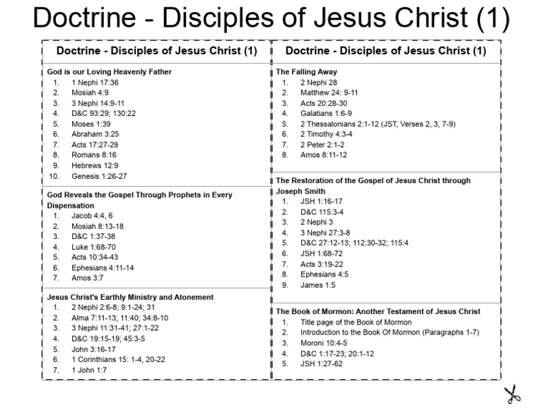 Doctrine of Jesus Christ Overview | PDF